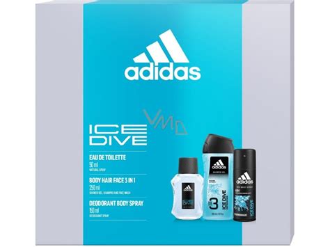 Adidas Ice Dive Toaletní Voda 50 Ml Deodorant Sprej 150 Ml Sprchový