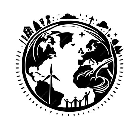 Premium Vector Earth Day Silhouettes Vector Flat Design Mother Earth