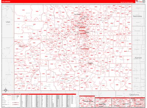 Colorado Zip Code Map Map Of The World