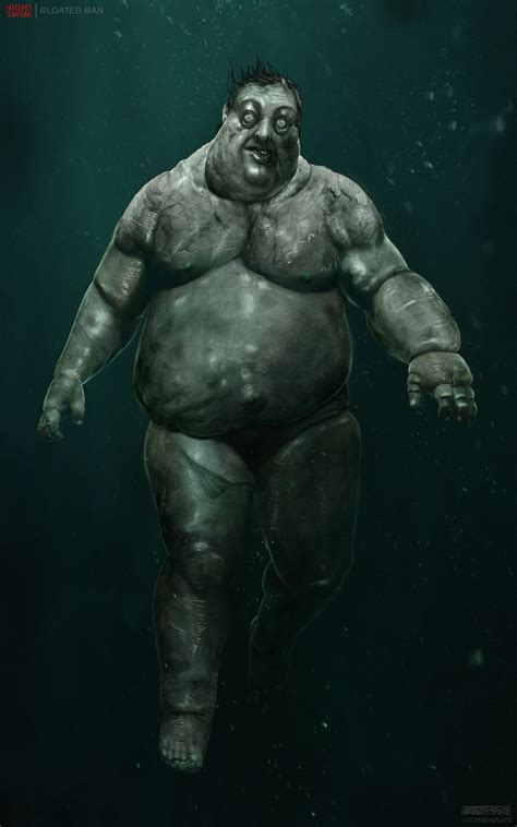 Luca Nemolato Night Swim Bloated Man