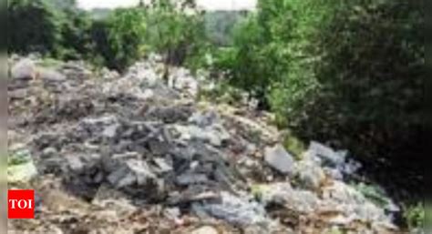 Locals Greens Fume Over Pcmc Inaction On Dumping Of Debris Into Gadhi