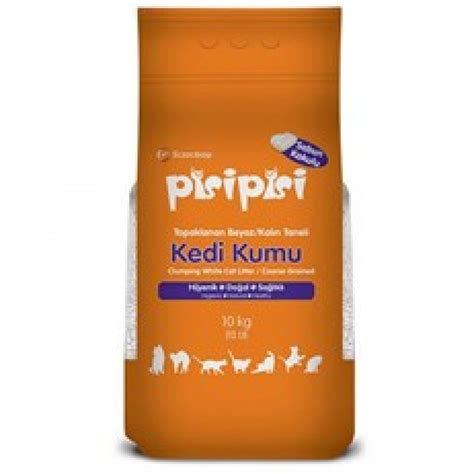 Pisi Pisi Sabunlu Topaklanan Bentonit Kedi Kumu Kalın 10 Kg