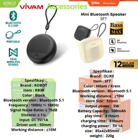 Jual Robot Rb30 Speaker Bluetooth Chip 5 1 Tws True Wireless Stereo Jakarta Barat Vivan