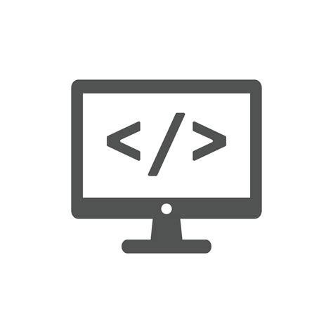 Custom Coding Icons Vector Illustration Modern Style Custom Coding Symbol 11053800 Vector Art