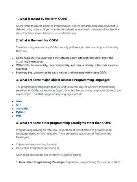 Oops N Java Qanda Pdf Inheritance Object Oriented Programming