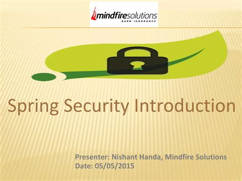 Spring Security Introduction Ppt