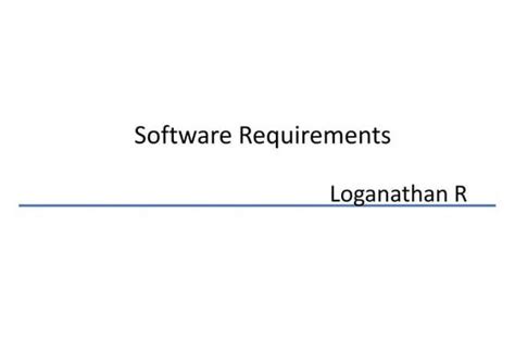 Srs Software Requirement Specification Pptx Operating Systems Computer Software And