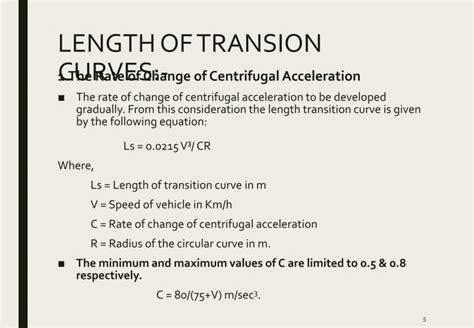 Transition Curve In Highway Geometry Design PPTX