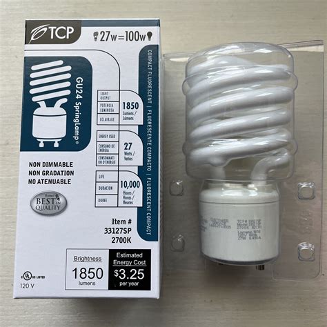 TCP Springlamp CFL 100w Equivalent Soft White Gu24 Base Spiral Light Bulb For Sale Online EBay