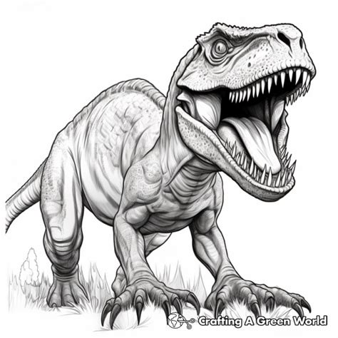 T Rex Coloring Pages Free And Printable