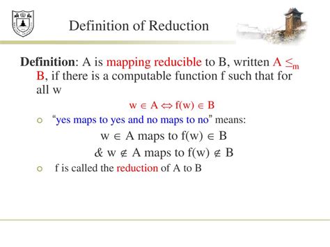 Reduction Definition Math