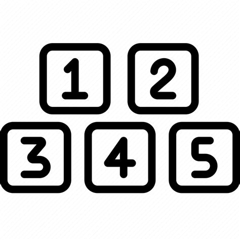 number digit count counting calculation mark total icon