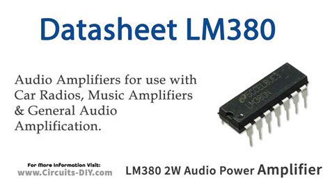 Lm380 2w Audio Power Amplifier Datasheet Schémas électroniques Electronique Schéma