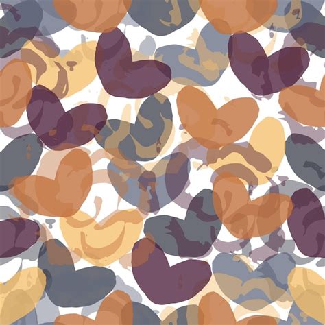 Premium Vector Seamless Pattern Multicolored Hearts