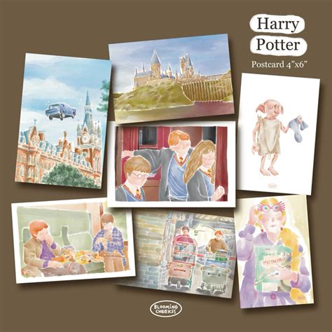 โปสการ์ด แฮร์รี่พอตเตอร์ Harry Potter Postcard โปสเตอร์ตกแต่งห้อง ภาพ