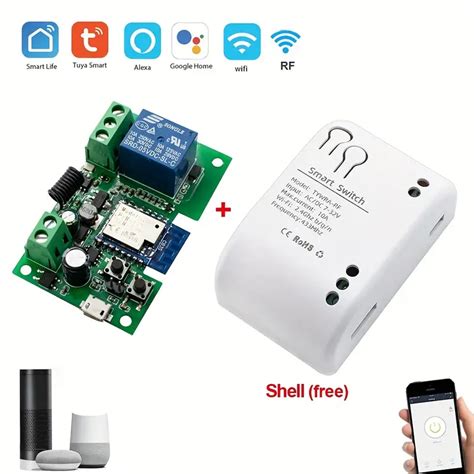 1pc Wifi Smart Switch Usb 5v 12v 24v 7 32v 1ch Tuya Relay Module Rf433