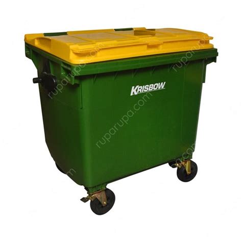 Jual Krisbow Tempat Sampah Besar Plastik Outdoor 1100 Liter Dustbin
