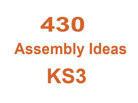 Assembly Videos 430 Ks3 Teaching Resources