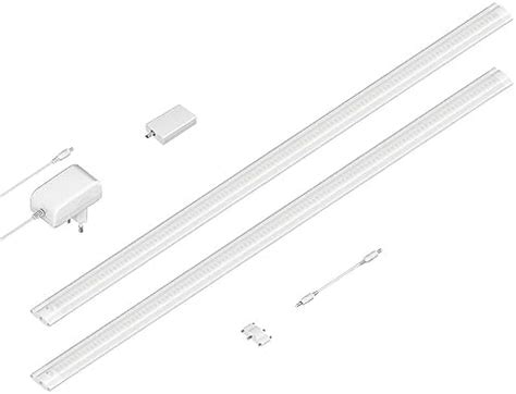 Ledscom De Smarte LED Unterbau Leuchte SIRIS Schwarz Matt Mit WLAN