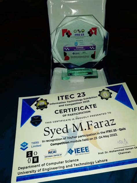 syed fraz on linkedin alhamdulillah i participated in the quiz