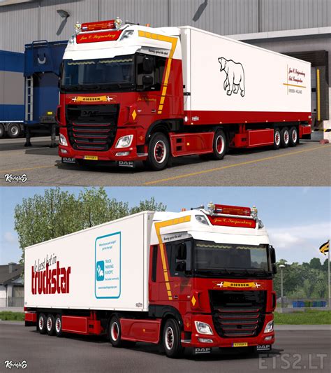 DAF XF Euro 6 Jan C Swijnenburg Skin Pack By KoviqkS ETS2 Mods