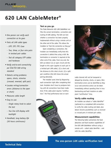 620 Lan Cablemeter® Fluke Networks