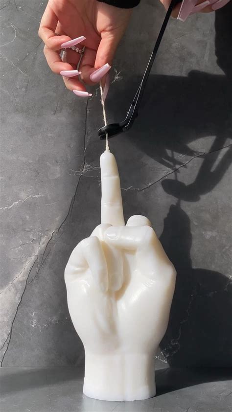 Middle Finger Candle