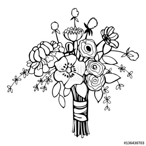 Wedding Bouquet Drawing At Explore Collection Of