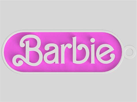 Stl File Barbie Keychain・3d Printer Design To Download・cults