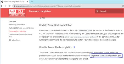 Bug Report Docs Wrong Powershell Script File Mentioned In Command Completion Docs · Issue
