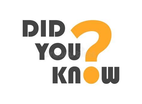 Did You Know Icon In Flat Style Banner Interesting Facts Vector