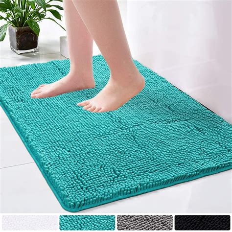 Lochas Luxury Bathroom Rug Shaggy Bath Mat 24 X 36 Inch Washable Non