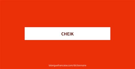 Définition de cheik | Dictionnaire français