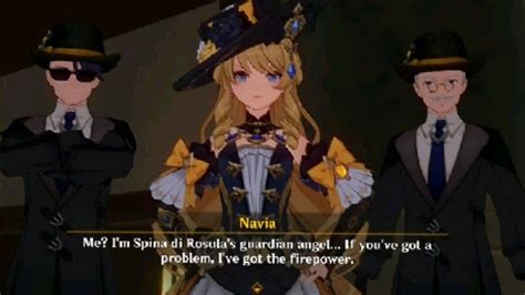 Navia And Her Bodyguardgenshin Impactfontaine♡
