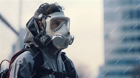 Premium Photo A Scientist Studying Air Pollution Sources In An Urban Area