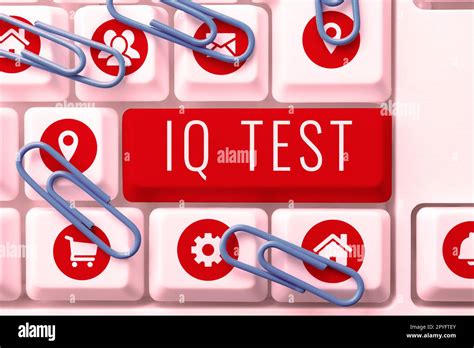 Hand Writing Sign Iq Test Concept Meaning Attempt To Measure Your
