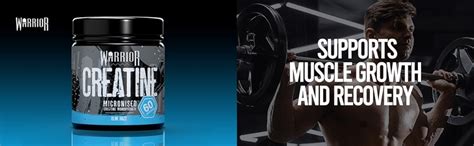 Warrior Creatine Monohydrate Powder Micronised For Easy Mixing And