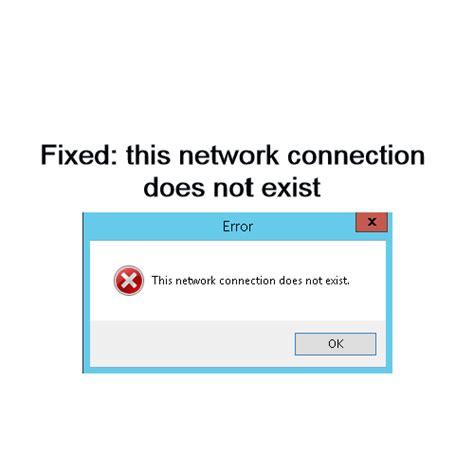 fixed this network connection does not exist network drive