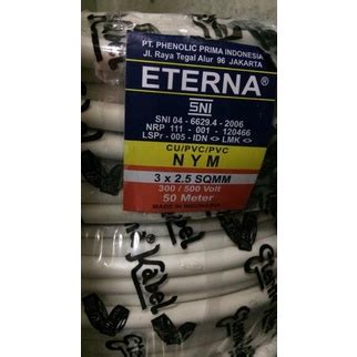 Jual KABEL ETERNA NYM 3x2 5 KABEL LISTRIK ETERNA NYM 3x2 5 PER ROLL