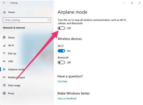 how to disable airplane mode downhup