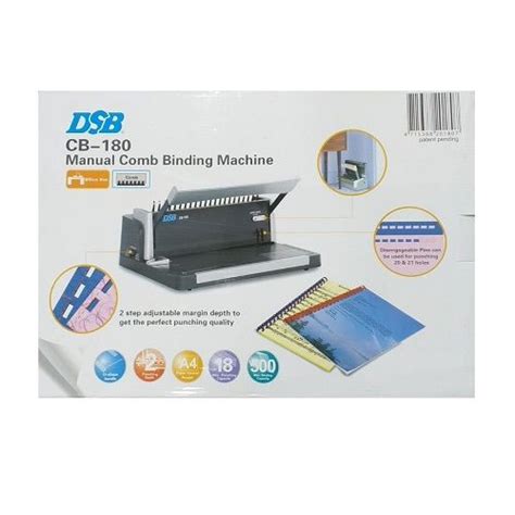 Dsb Cb 180 Manual Comb Binding Machine Yoghi