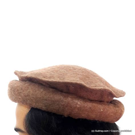 Buy Brown Afghan Pakul Chitrali Cap Pakol Hat Peshawari Handmade 100