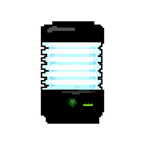 Electric Lantern Camp Lamp Game Pixel Art Vector Illustration 23874636