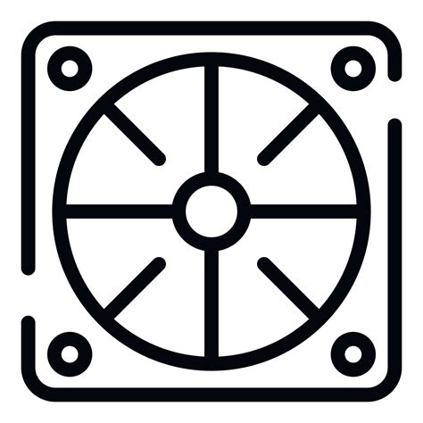 Computer Cooler Icon Outline Style 15368152 Vector Art At Vecteezy