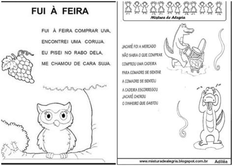 Parlendas Ilustradas Para Imprimir