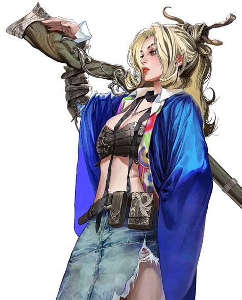 【每周大放送】强到为所欲为的黑白线稿，狂野夸张，让人惊叹！韩国画师sungmoo Heo 花瓣网