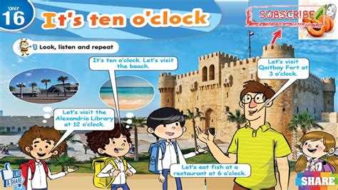 Connect Primary 1 Unit 16 2nd Term نصوص الأستماع Its 10 Oclock Youtube