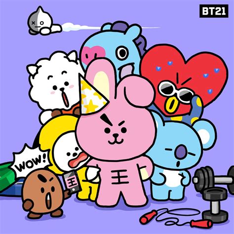 BT21 On Twitter Way To Go COOKY Keep Working Out With Us COOKY