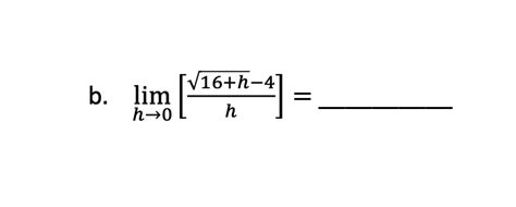 Solved 1 Limit Laws Please Use Limit Laws To Solve Not