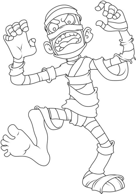 Mummy Coloring Pages Coloringlib